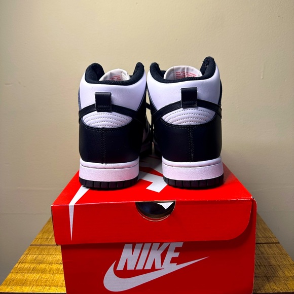Nike | Shoes | Womens Nike Dunk High Black White Lace Up Pandas | Poshmark